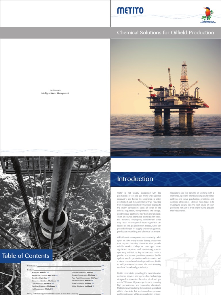 Chemical Solutions For Oilfield Production Pdf Pdf Emulsion Petroleum