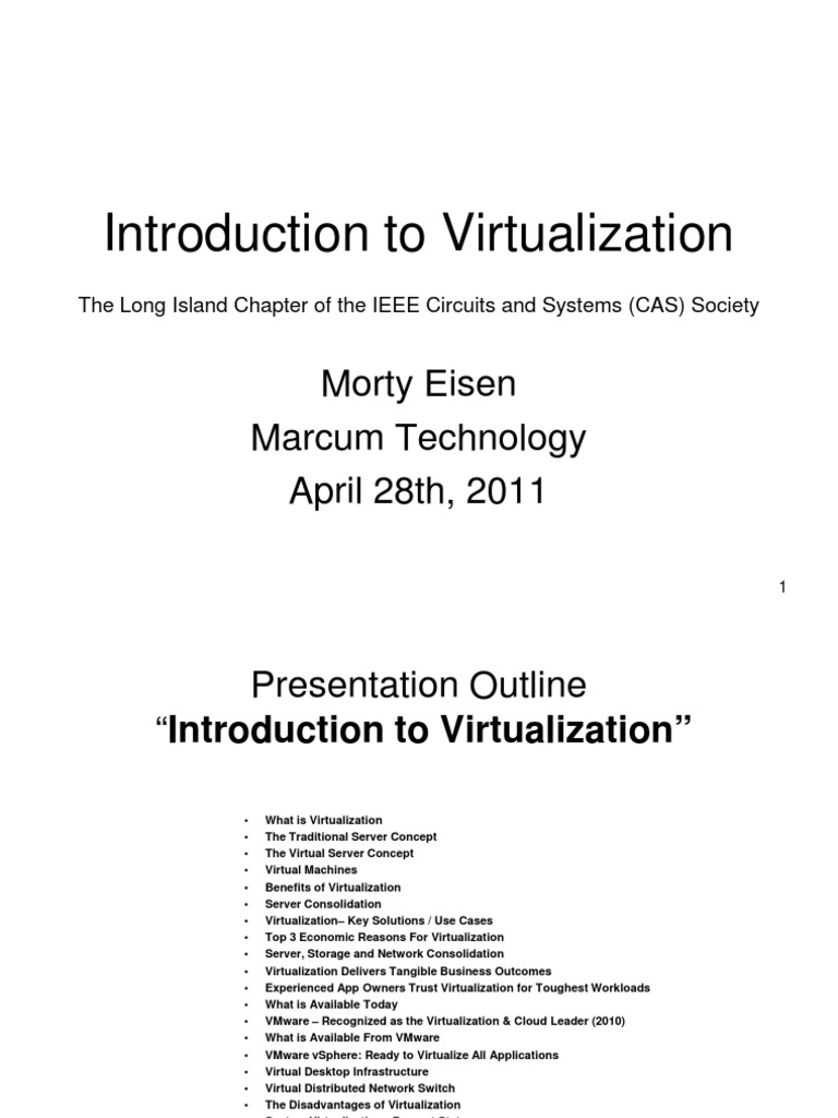 Introduction To Virtualization And Its Types
