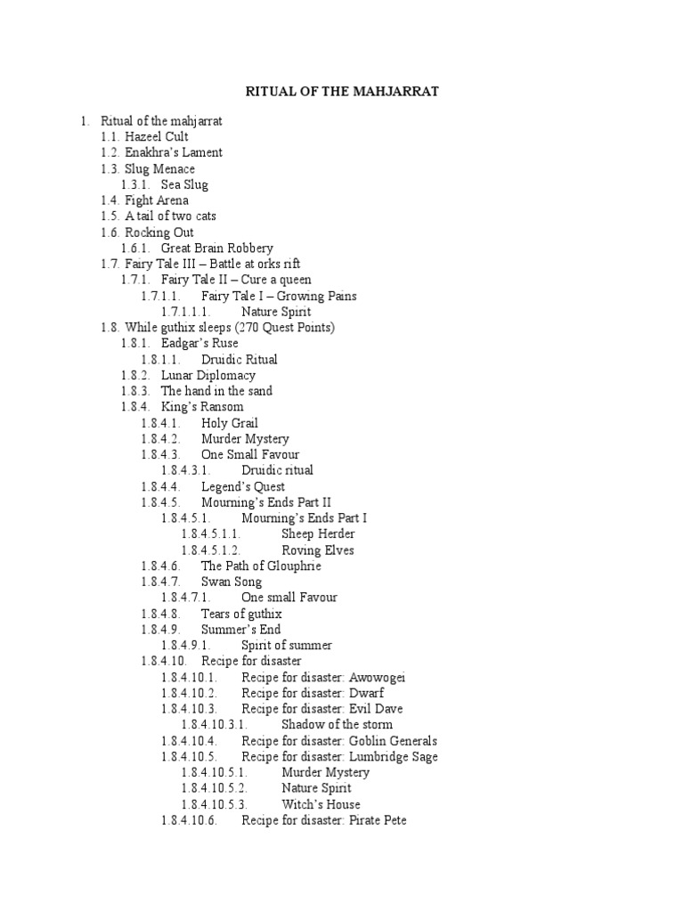 RuneScape Quest Guide | PDF | Social Science