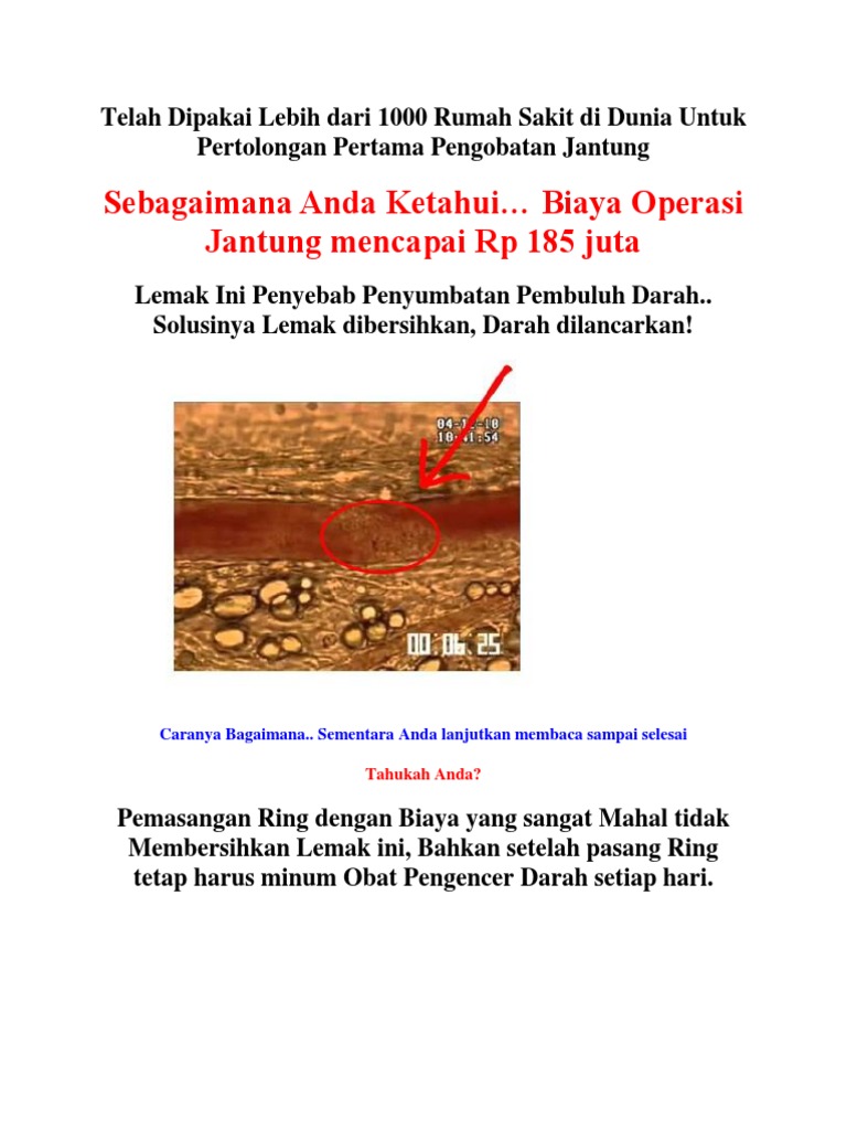 Solusi Obat Jantung Koroner Herbal ICP Capsule - Sehat Jantungku | PDF