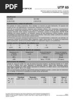 Ficha Tecnica Electrodo Utp 65 | PDF | Hogar, jardinería y bricolaje ...