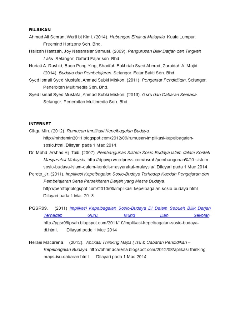 Format Rujukan | PDF