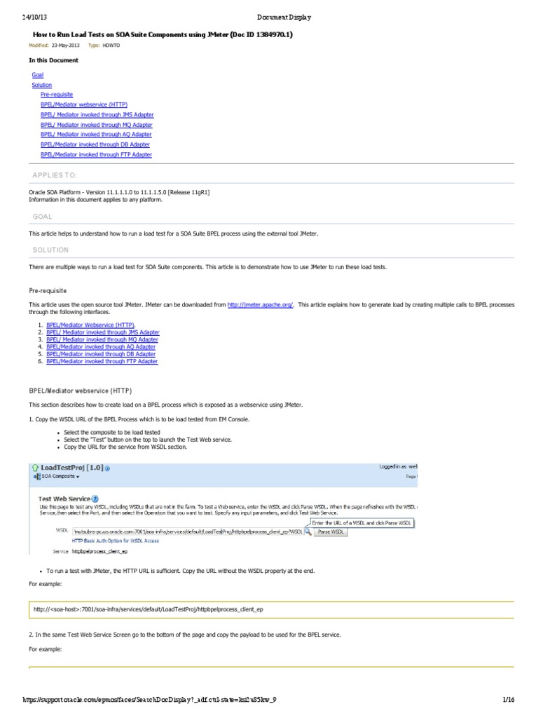 How To Run Load Tests On SOA Suite Components Using JMeter | PDF | File ...