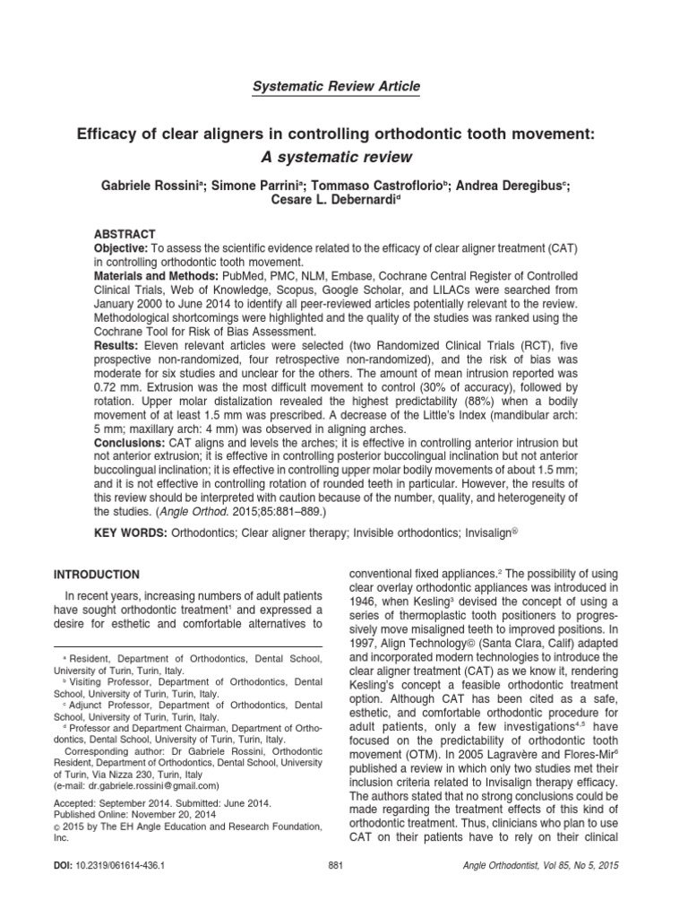 Angle Orthod. 2015 85 5 881-9 | PDF | Orthodontics | Pub Med