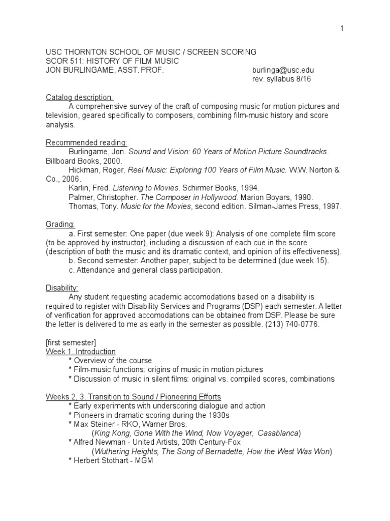 History of Film Music | PDF | Film Score | Entertainment (General)