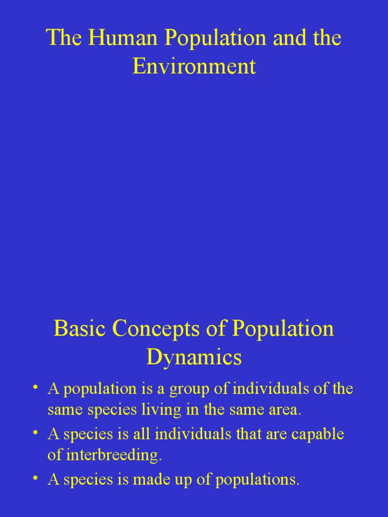 Population Lecture | PDF | Economic Growth | Birth Rate
