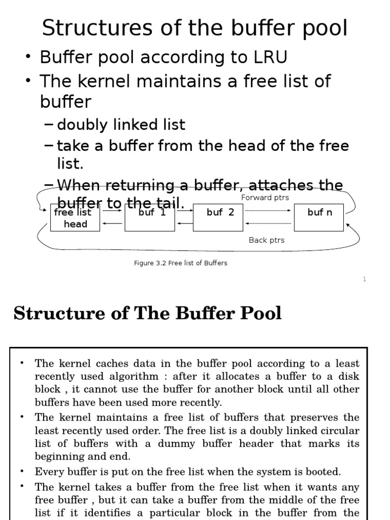 Structures of The Buffer Pool | PDF | Data Buffer | Cache (Computing)