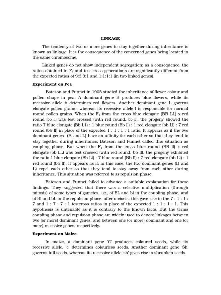 Linkage Practial Exercise Pdf Genetic Linkage Dominance Genetics