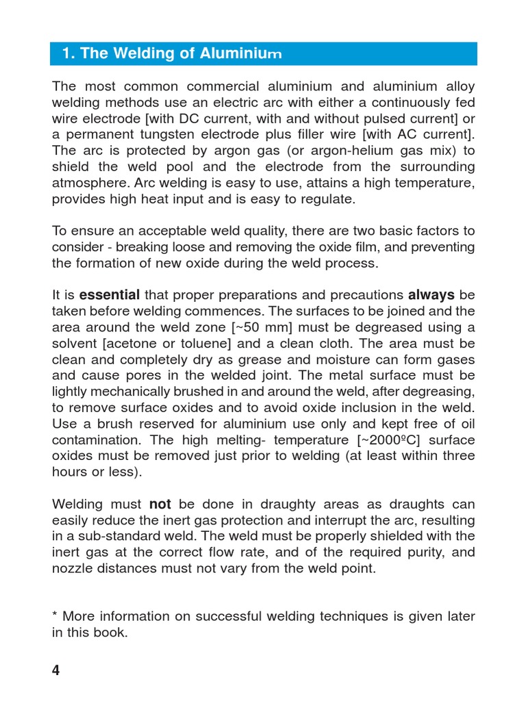 Aluminium Welding Pocket Guide | Download Free PDF | Alloy | Welding