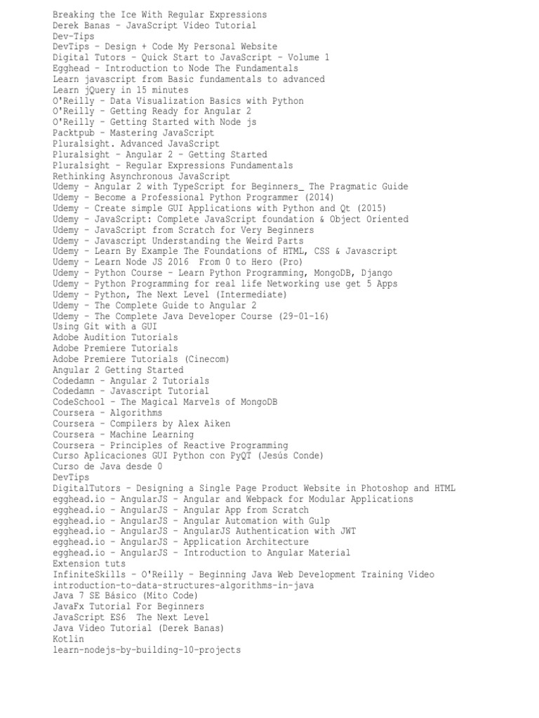 Video Tutorials | PDF | Angular Js | Java Script