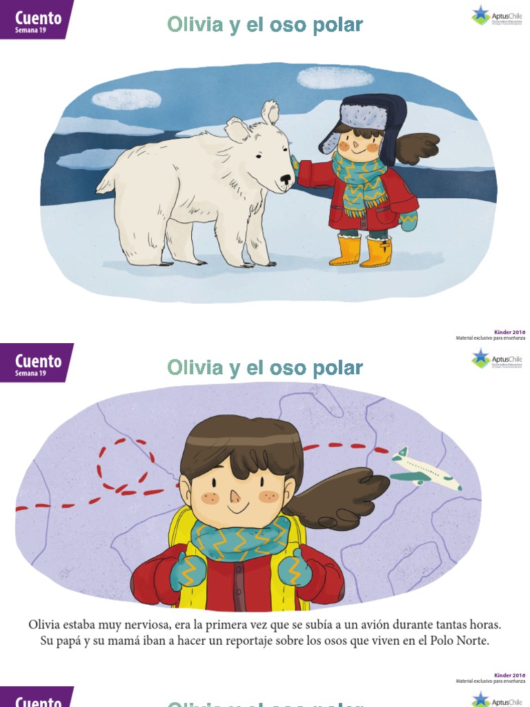 Kinder Cuento Olivia y El Oso Polar | PDF | Oso polar | Osos
