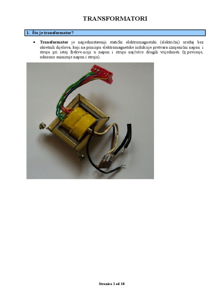 Transformatori | PDF