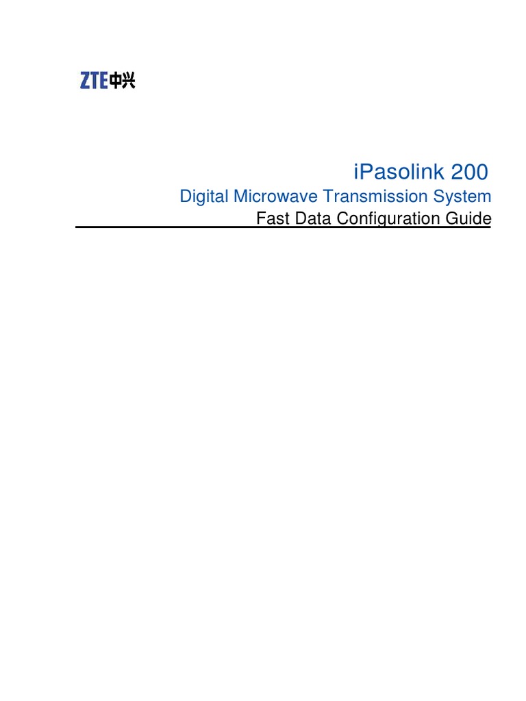 Fast Data Configuration Guide For Ipasolink 200 PDF | PDF | Parameter (Computer Programming) | Radio