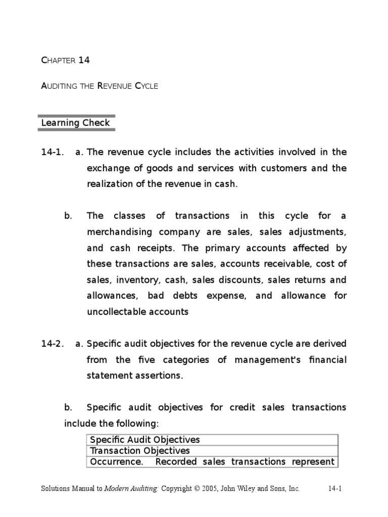 Boynton SM CH 14 | PDF | Audit | Debits And Credits