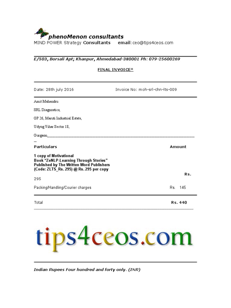 SRL+Diagnostics Invoice | PDF