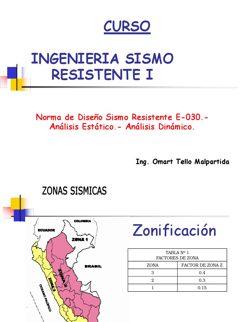 Norma E-030 | PDF | Rigidez | Análisis estructural