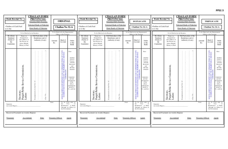 challan form.pdf | Payments | Banking