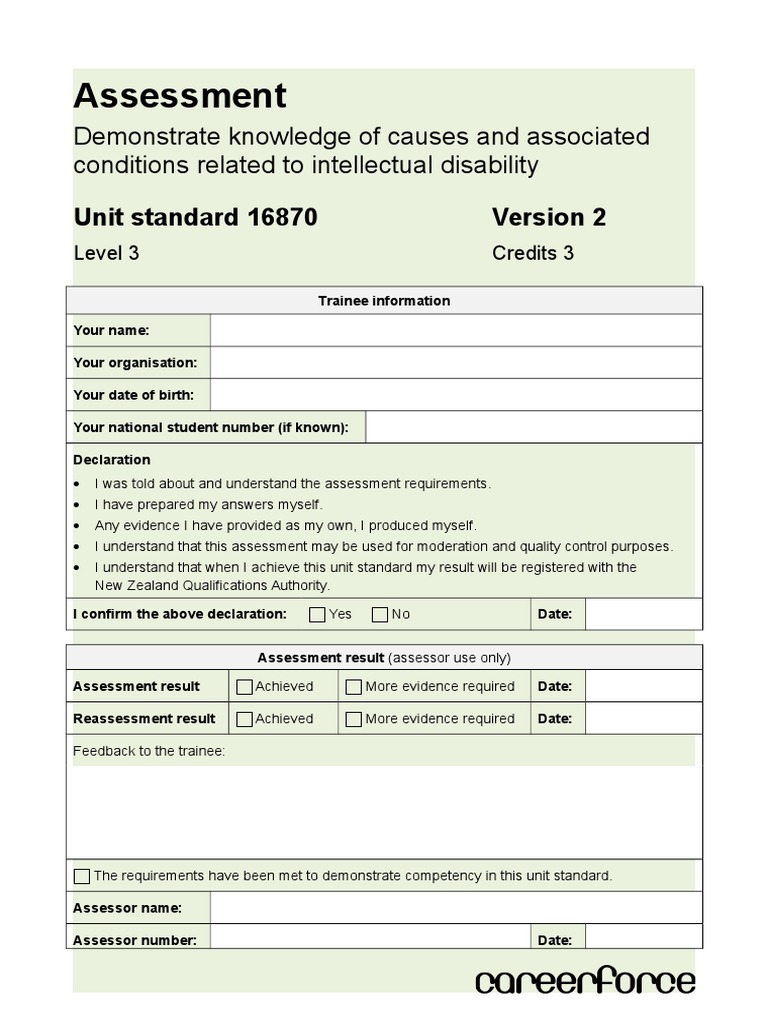 ETA16870v2-2.0 | Intellectual Disability | Educational Assessment
