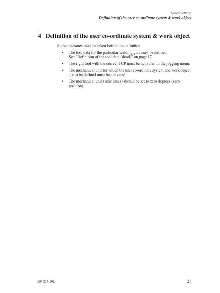 Create Work Object s4c+ | Download Free PDF | Cartesian Coordinate ...