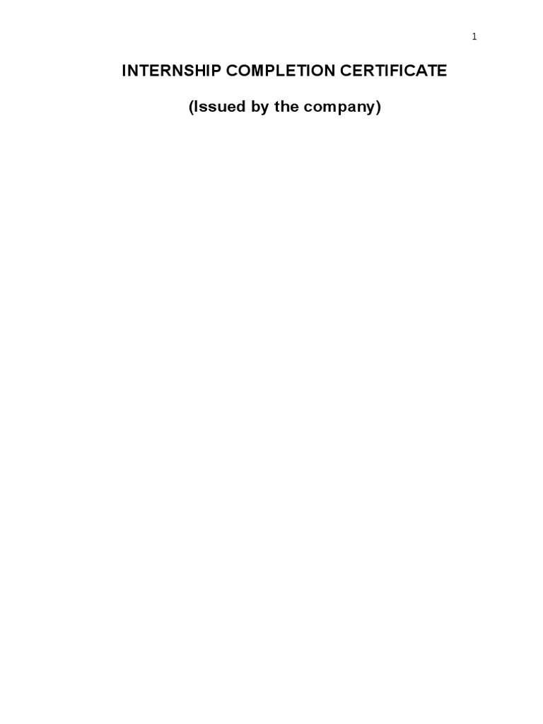 Internship Report Format | PDF