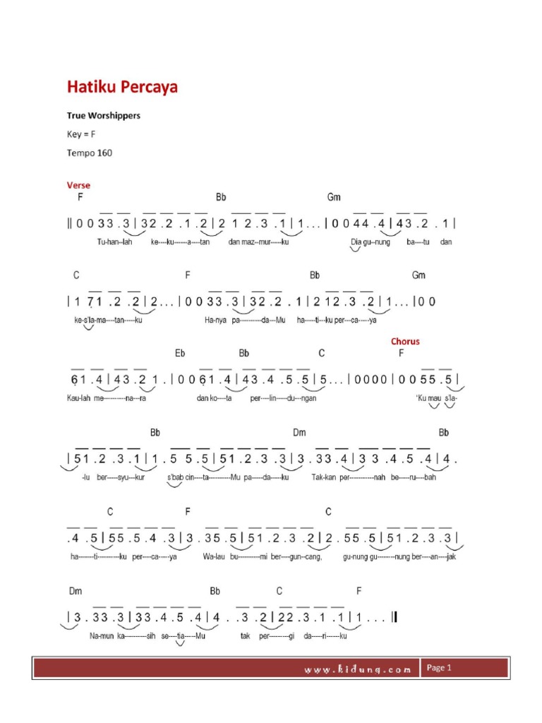 Hatiku Percaya | PDF