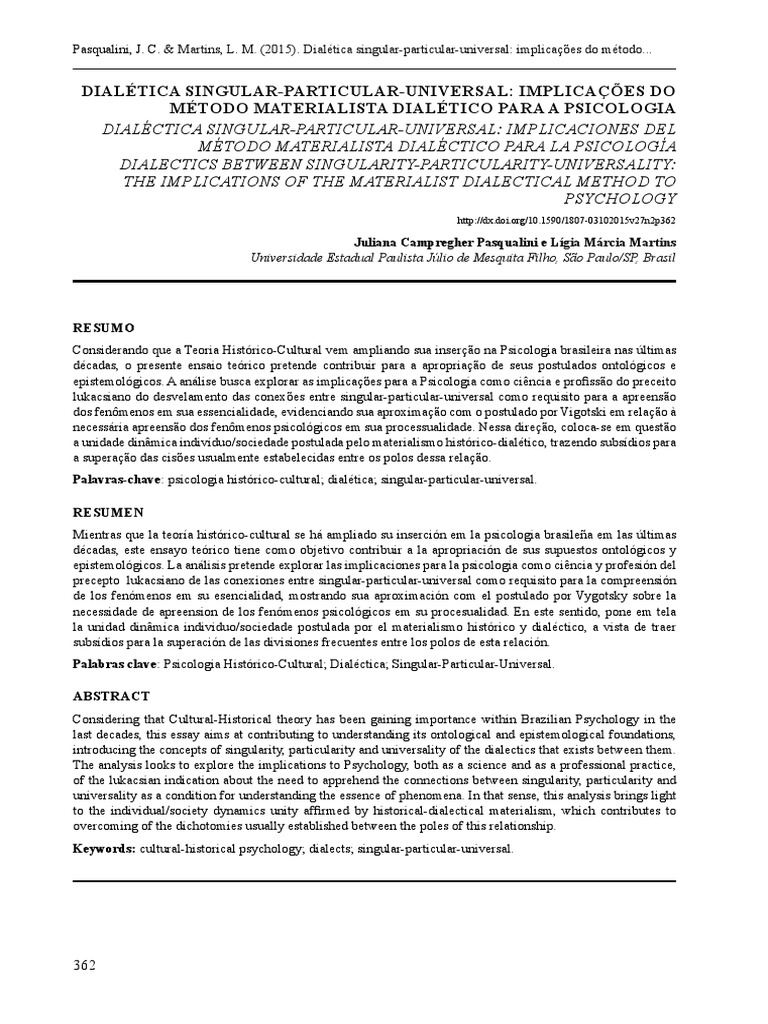 Pasqualini e Martins Singular, Particular e Universal PDF | PDF ...