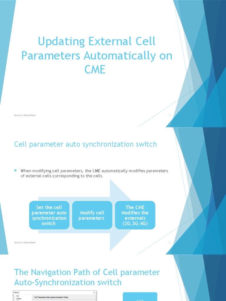 Updating External Cell | PDF