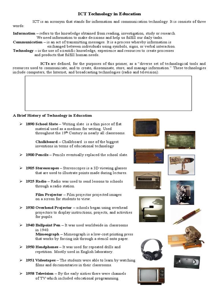 ICT Technology - FINAL | PDF | Educational Technology | Learning