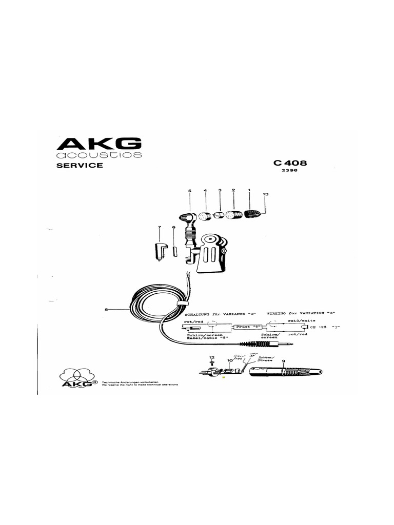 Akg C408-B9 | PDF