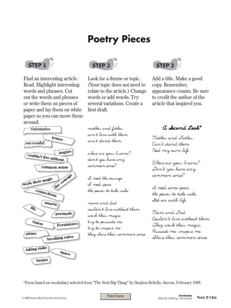 Poetry Pieces | PDF