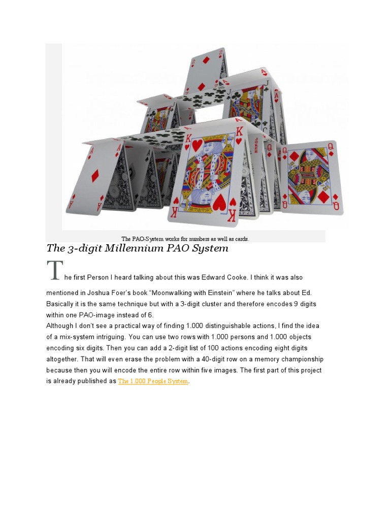 Remember Any Number With The Major Memory System | PDF ...