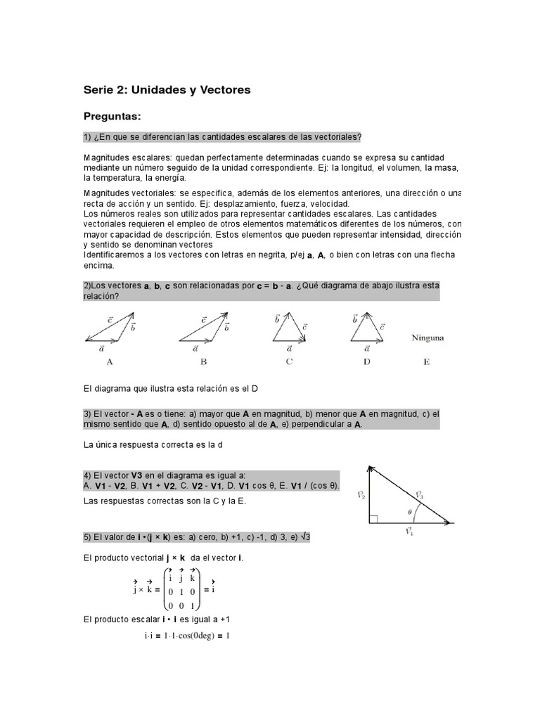 Unidades y Vectores | PDF | Vector Euclidiano | Ciencias fisicas