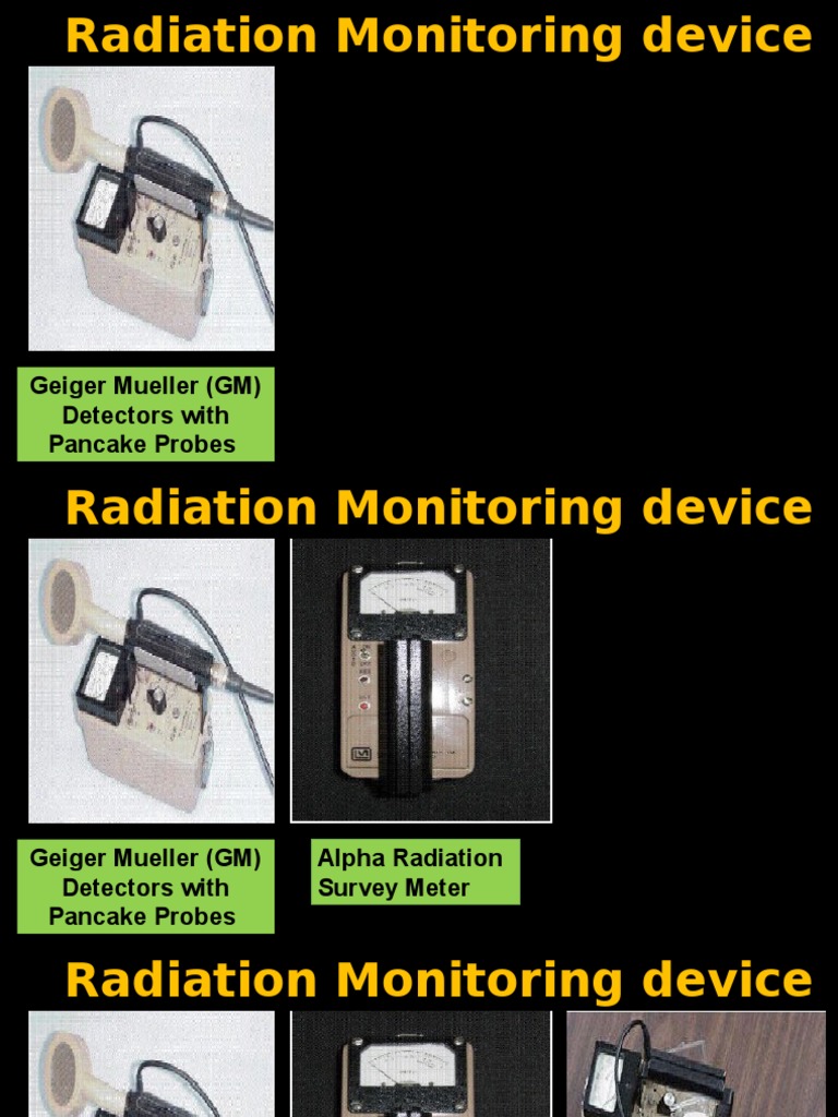 Geiger Mueller (GM) Detectors With Pancake Probes | PDF | Nuclear ...