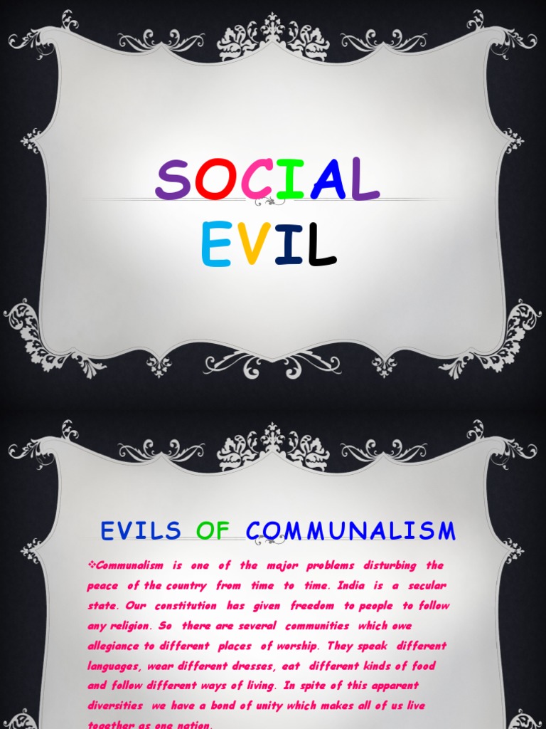 Social Evil | PDF | Social Science | Religion & Spirituality