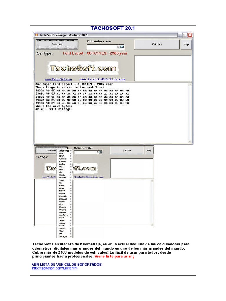 Repro Kilometraje Programas | PDF | Industria del vehículo ...