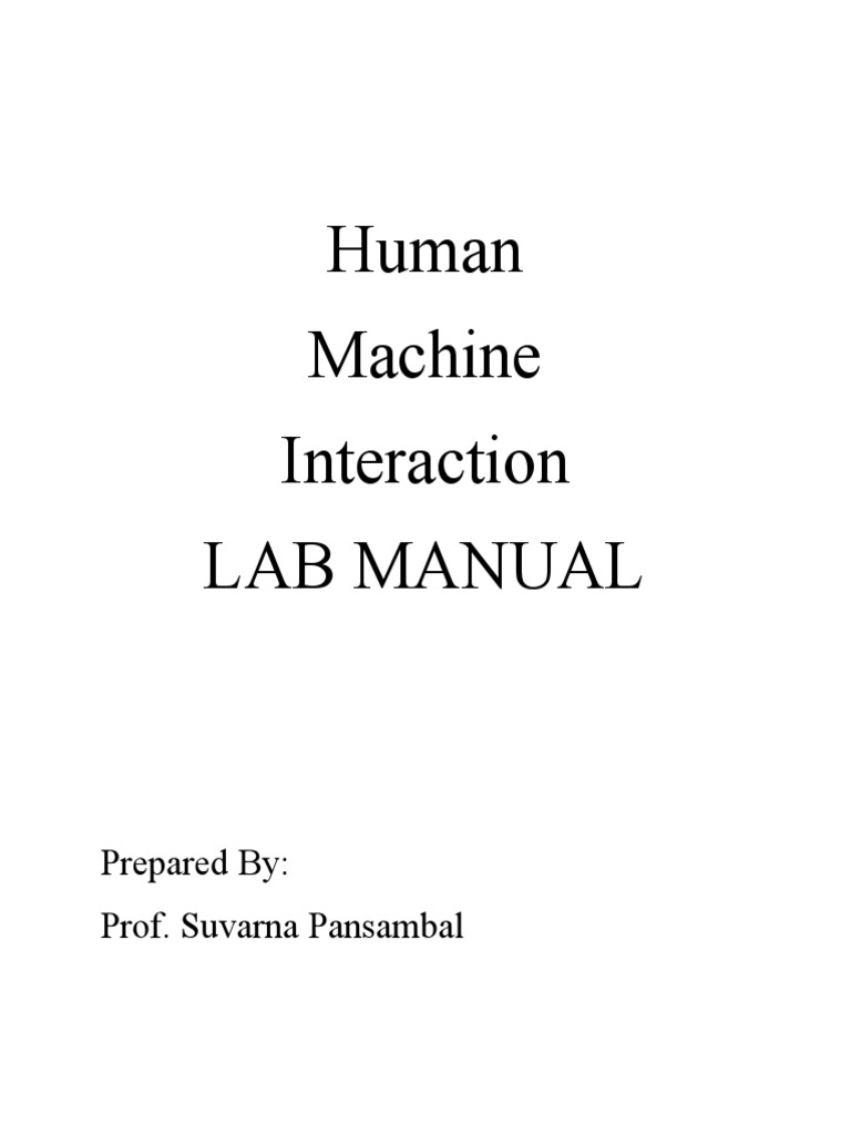 Hmi Lab Manual Pdf