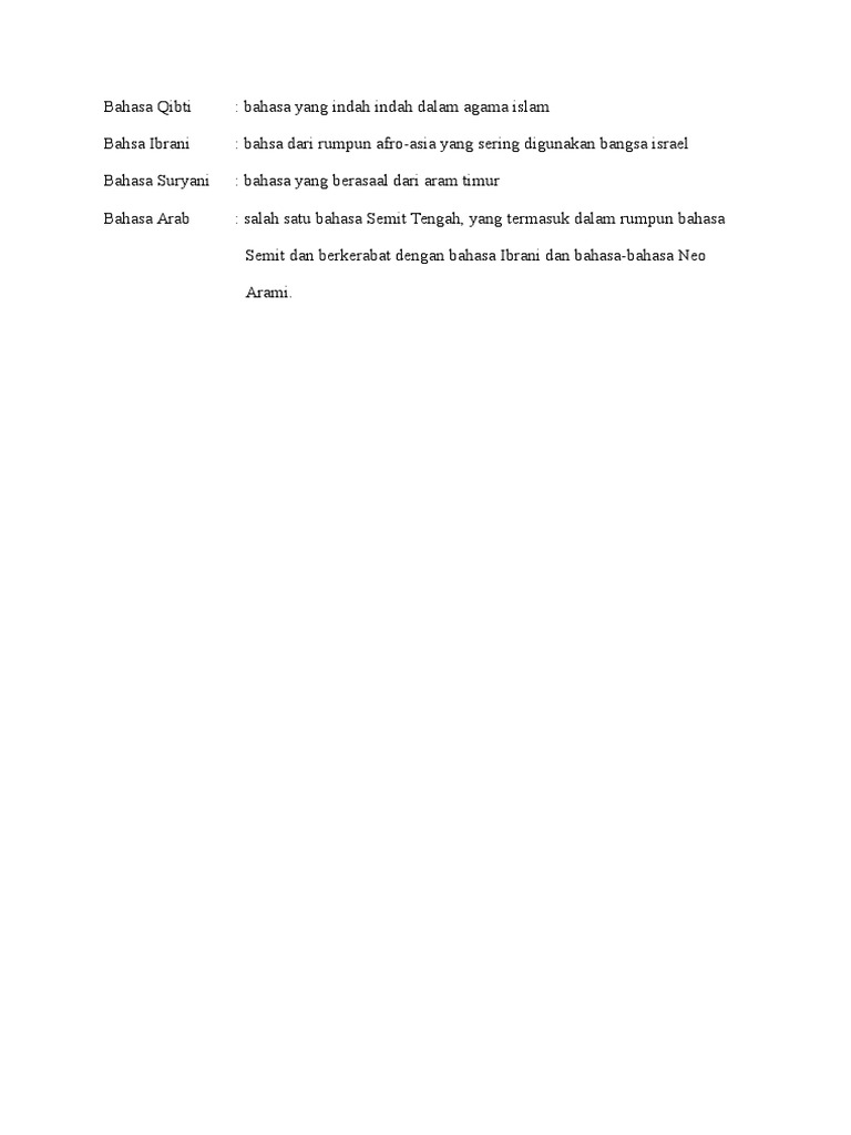 Bahasa Qibti | PDF