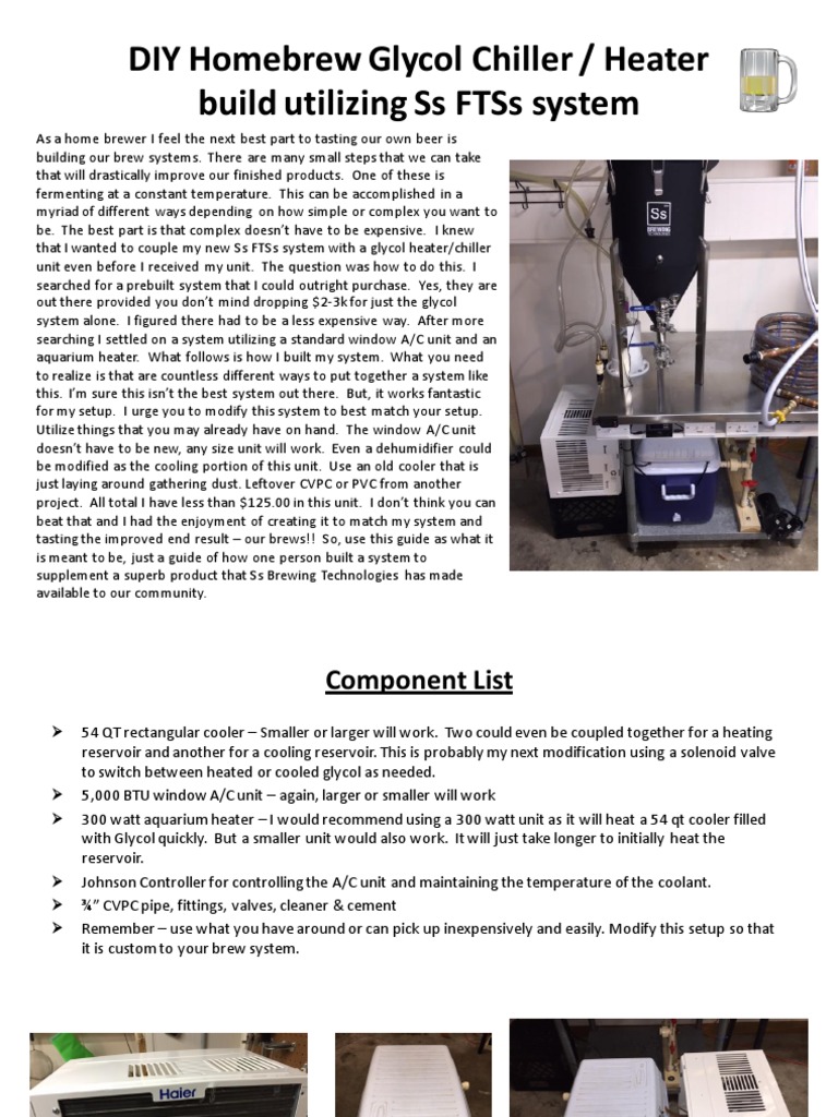DIY Homebrew Glycol Chiller - David Kucko | PDF | Hvac | Air Conditioning