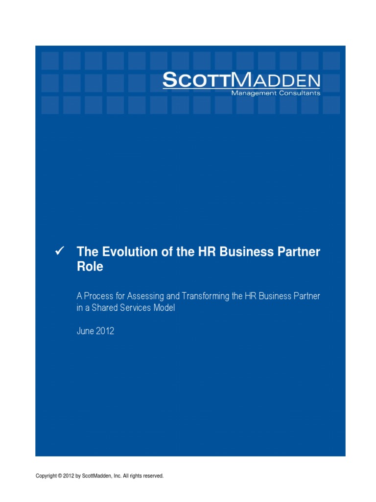 Hr As Business Partner Pdf Pdf Human Resources Performance Appraisal
