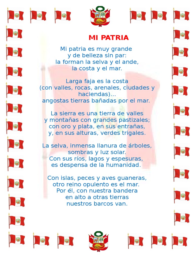 Poesia Mi Patria | PDF