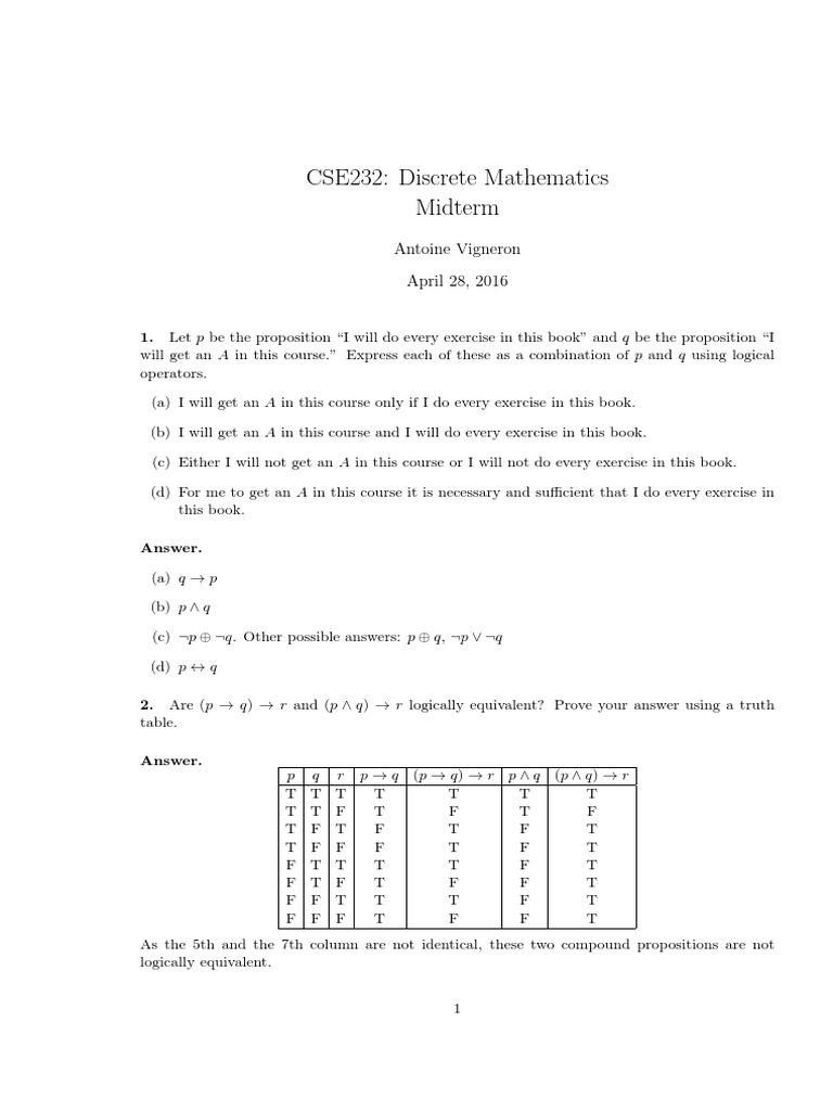 Midsol | PDF | Logic | Mathematical Logic