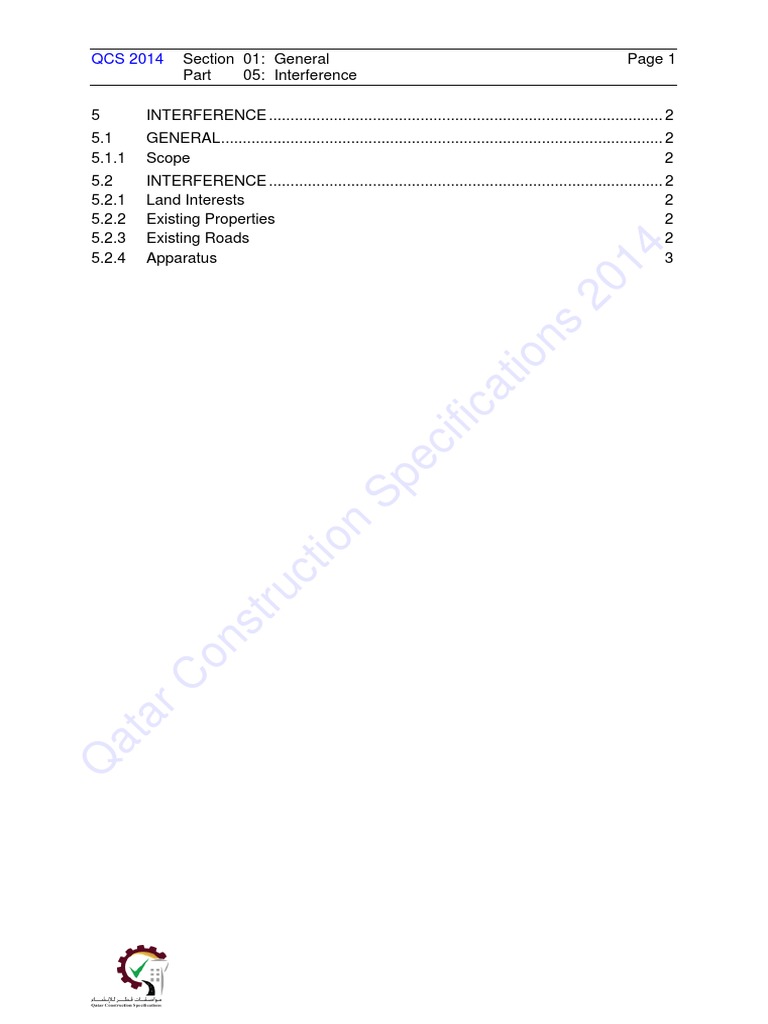 Qatar Construction Specifications 2014 | PDF | General Contractor ...
