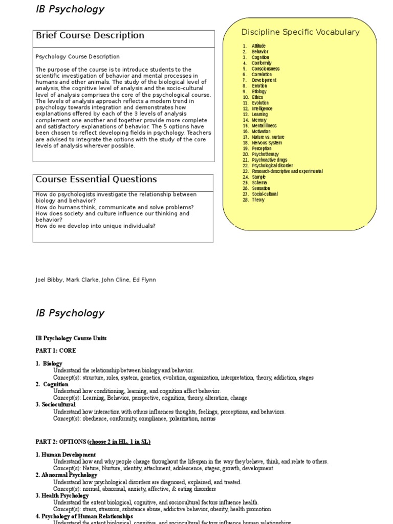Ib Psychology Units | Download Free PDF | Qualitative Research | Memory