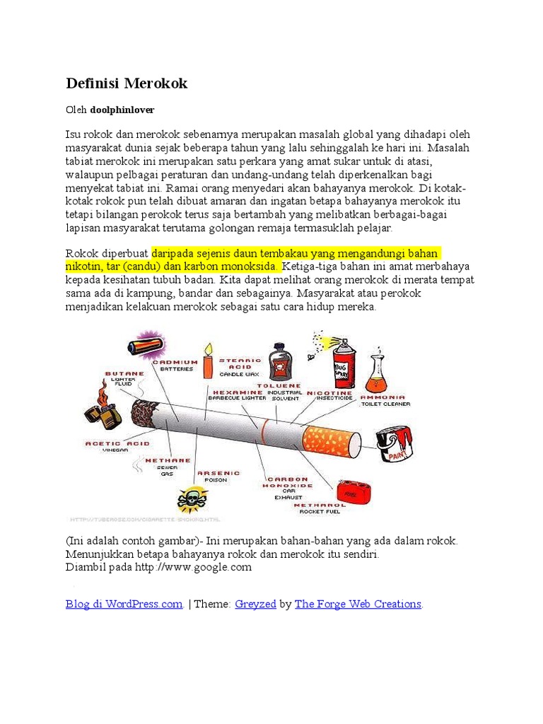 Definisi Rokok | PDF