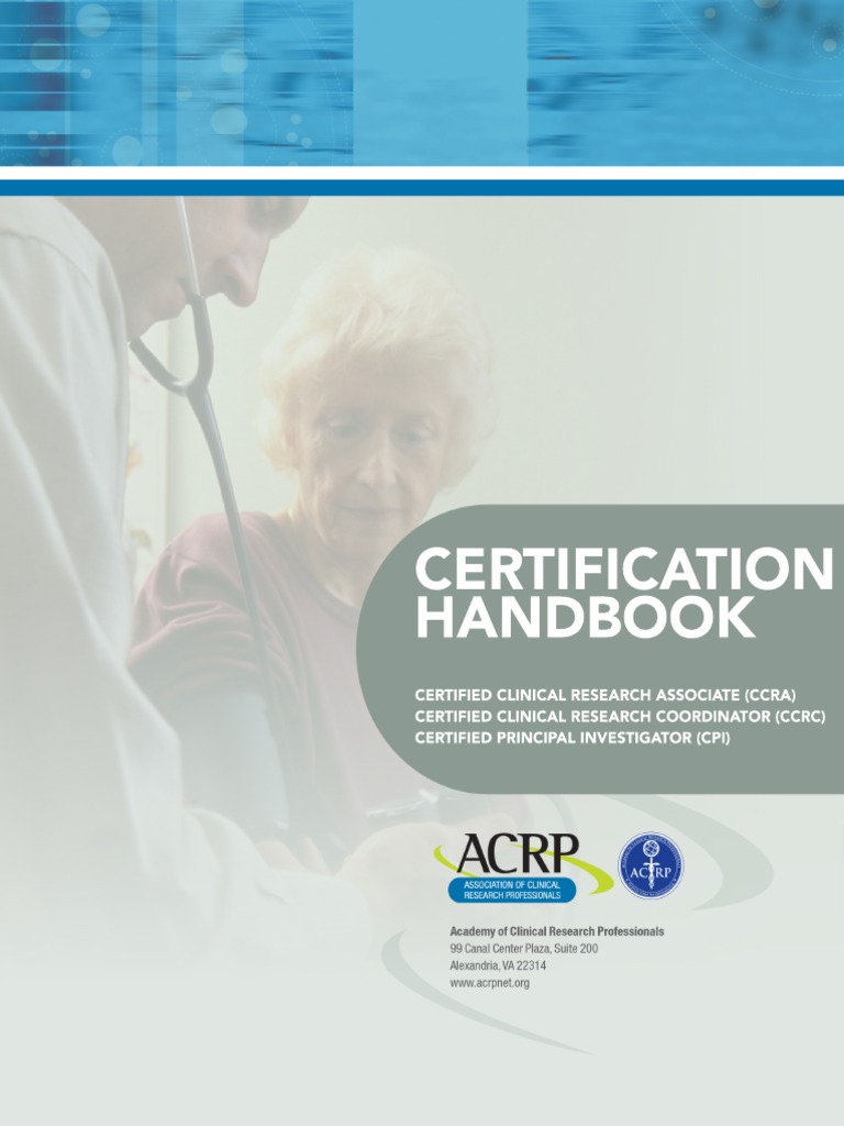 CRA Handbook | PDF | Clinical Trial | Professional Certification