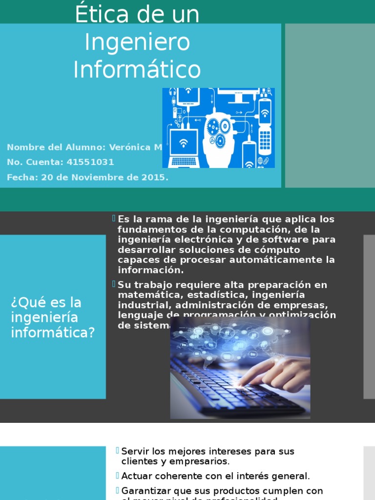 Etica de Un Ingeniero Informatico | PDF | Ciencias de la Computación ...