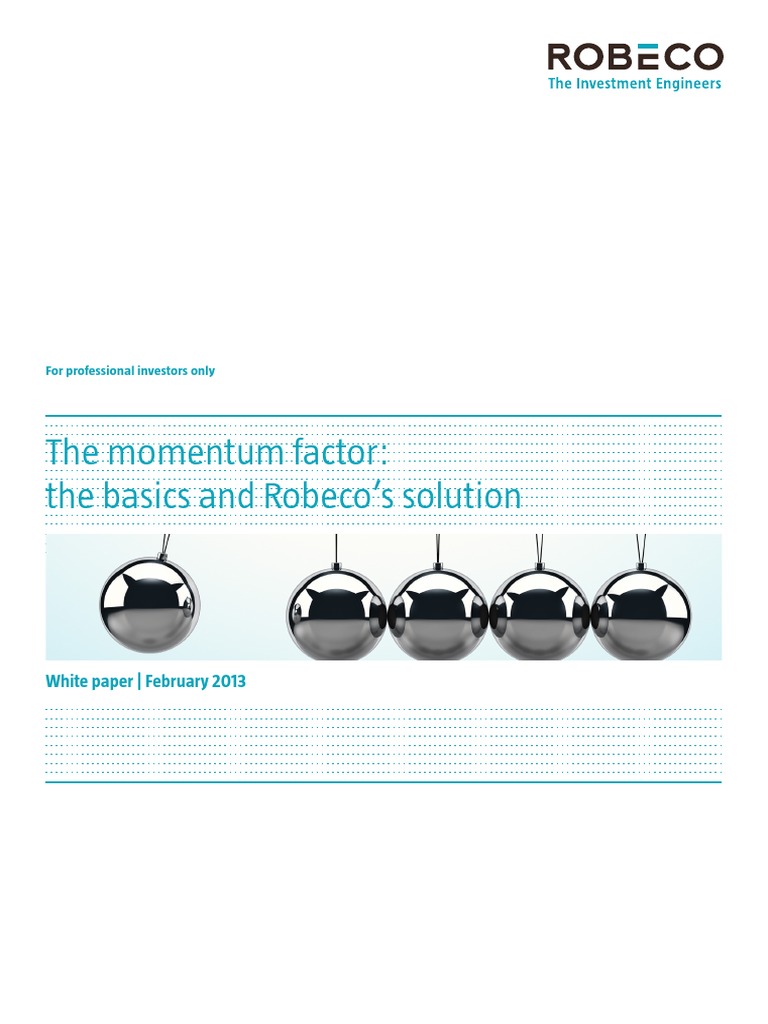 Momentum Factor Basics and Robeco Solution | PDF | Stocks | Investor