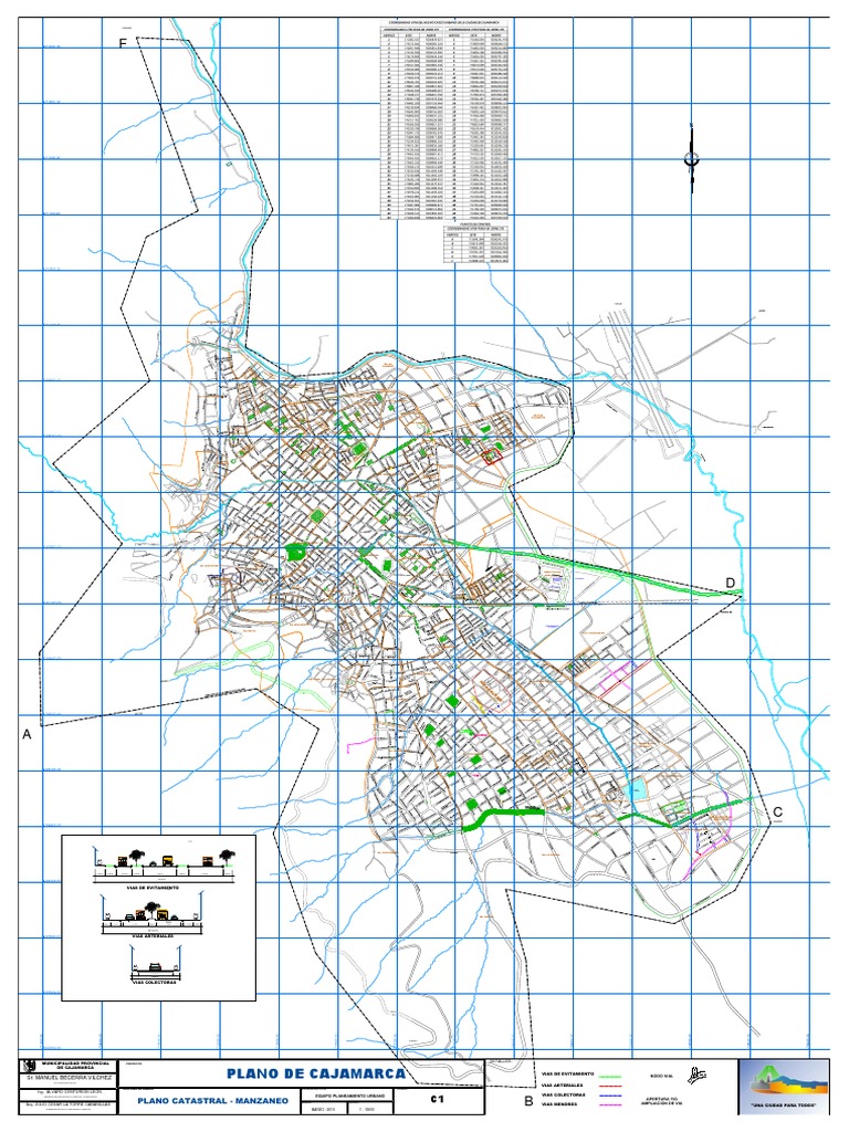 Plano Cajamarca 2016 - Calles | PDF