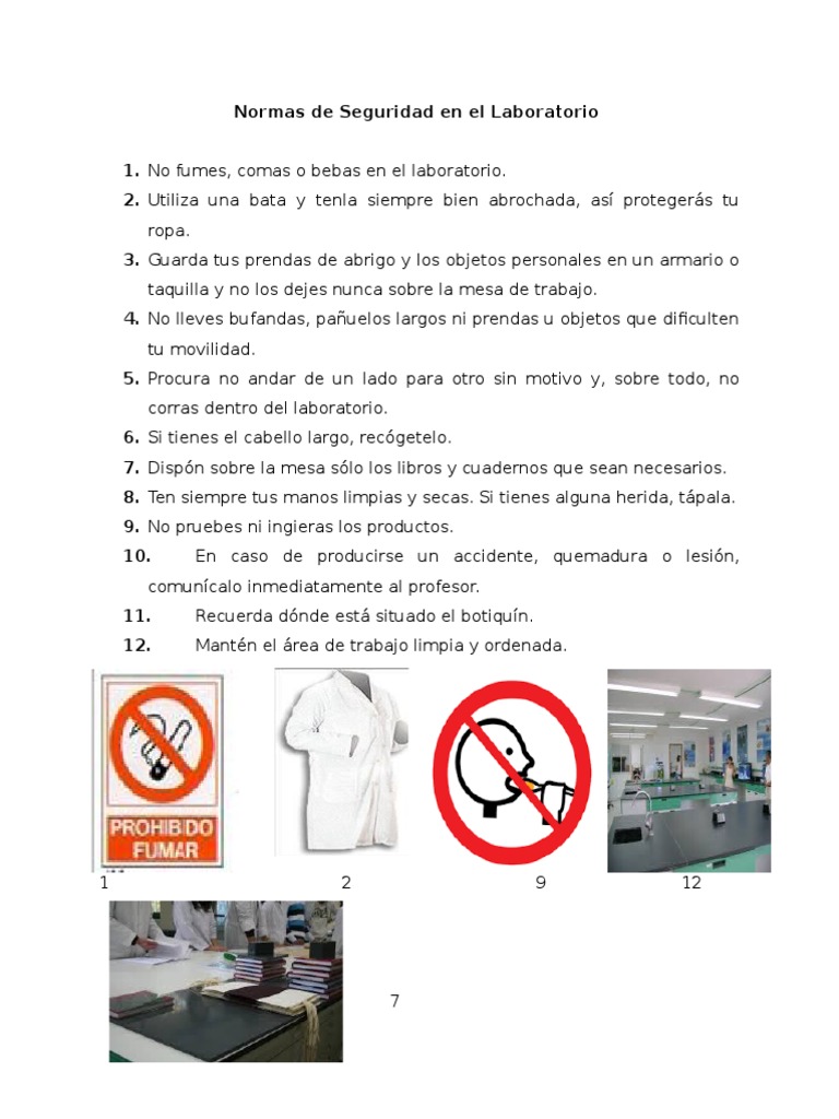 Normas de Seguridad en El Laboratorio | PDF | Sangre | Leucocito