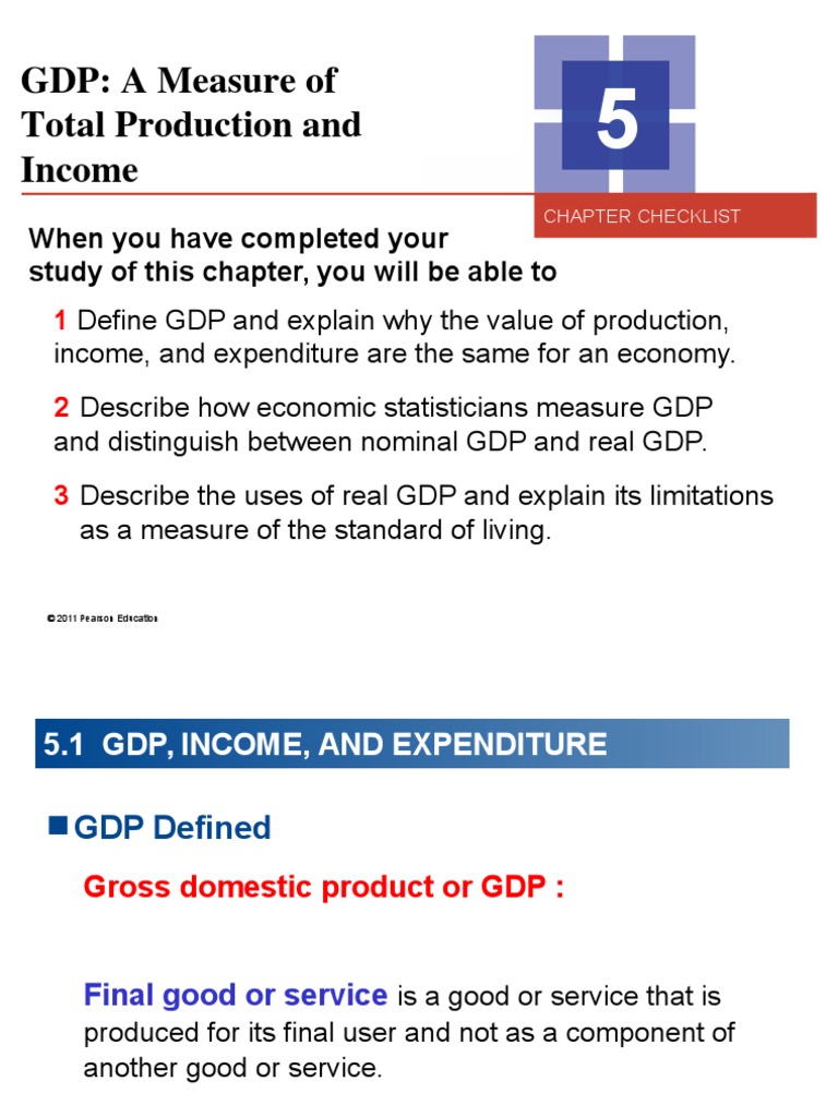 GDP: A Measure of Total Production and Income | PDF | Gross Domestic ...